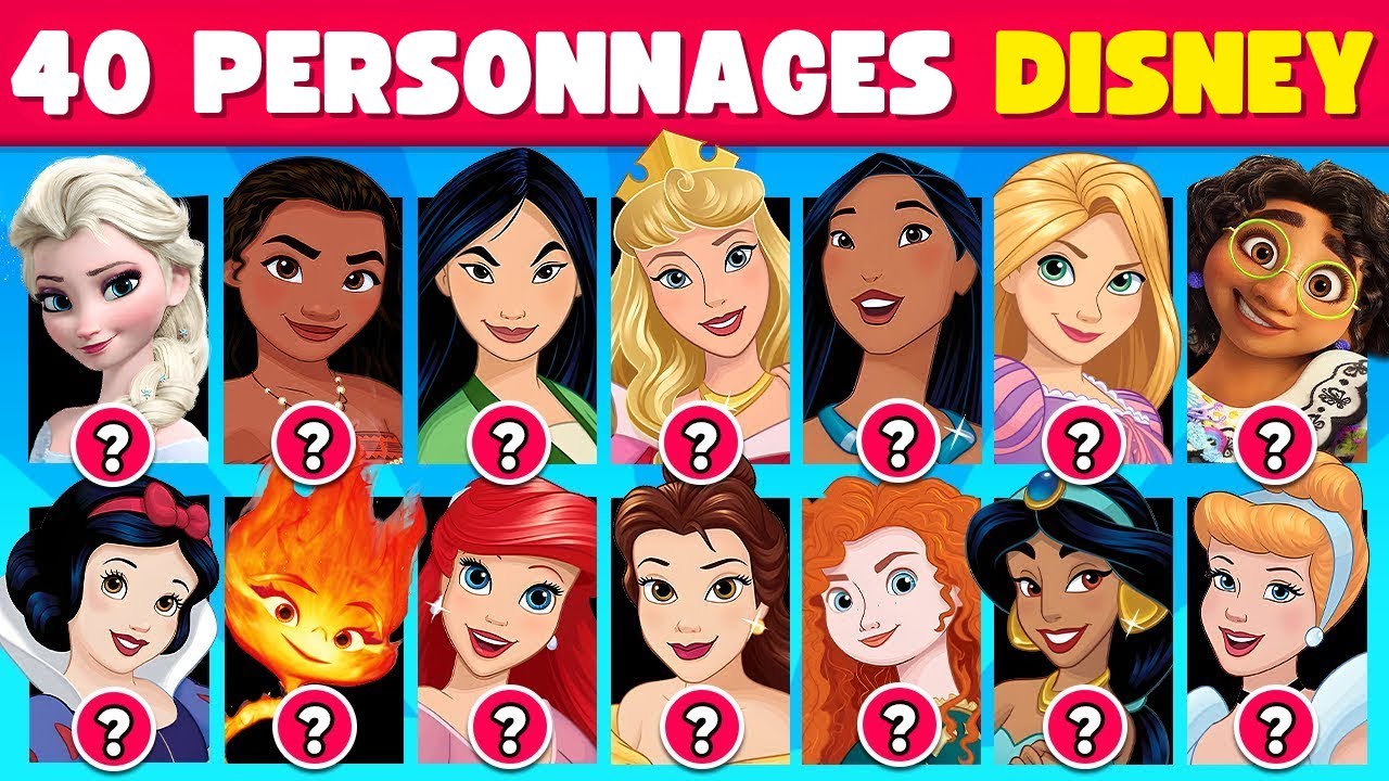 Devine le Personnage de Disney en Seulement 5 Secondes ⏰ | Quiz Sur Les ...