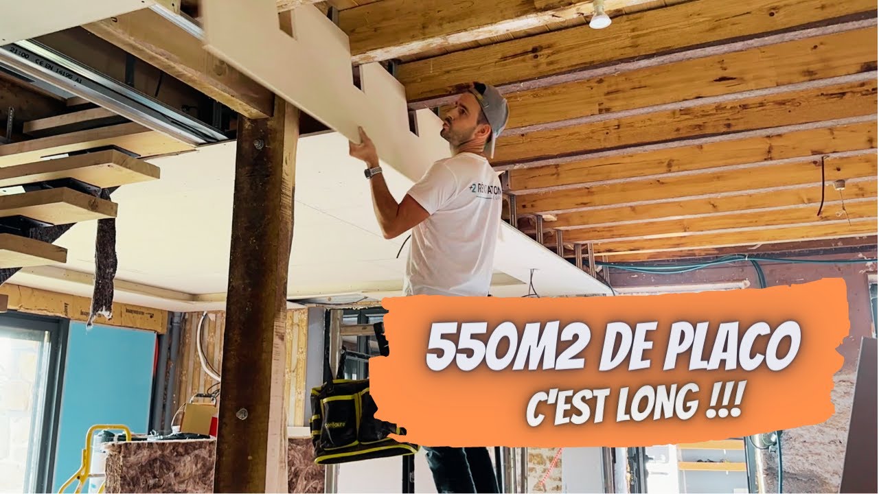 550m2 DE PLACO À POSER, C'EST LONG 😅 !!! _ ÉPISODE 47 - YouTube