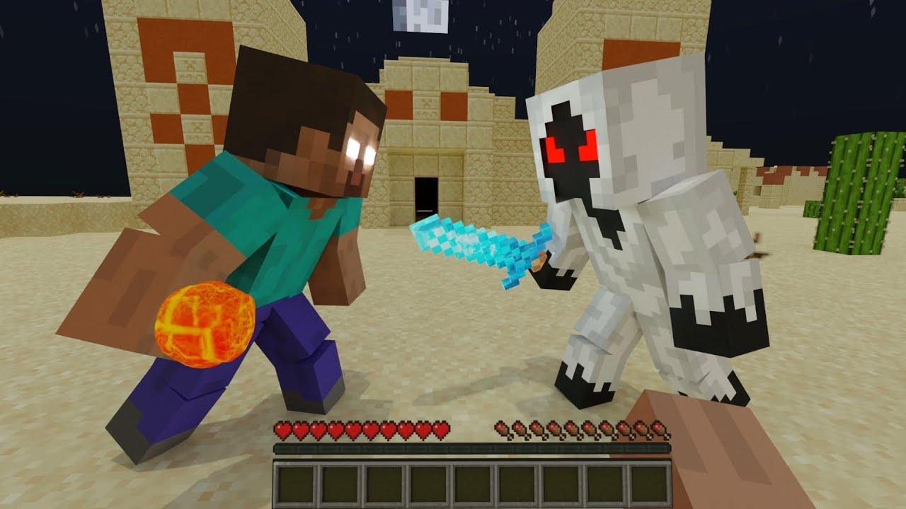 How to Spawn Herobrine VS Entity 303 in Minecraft ! - YouTube