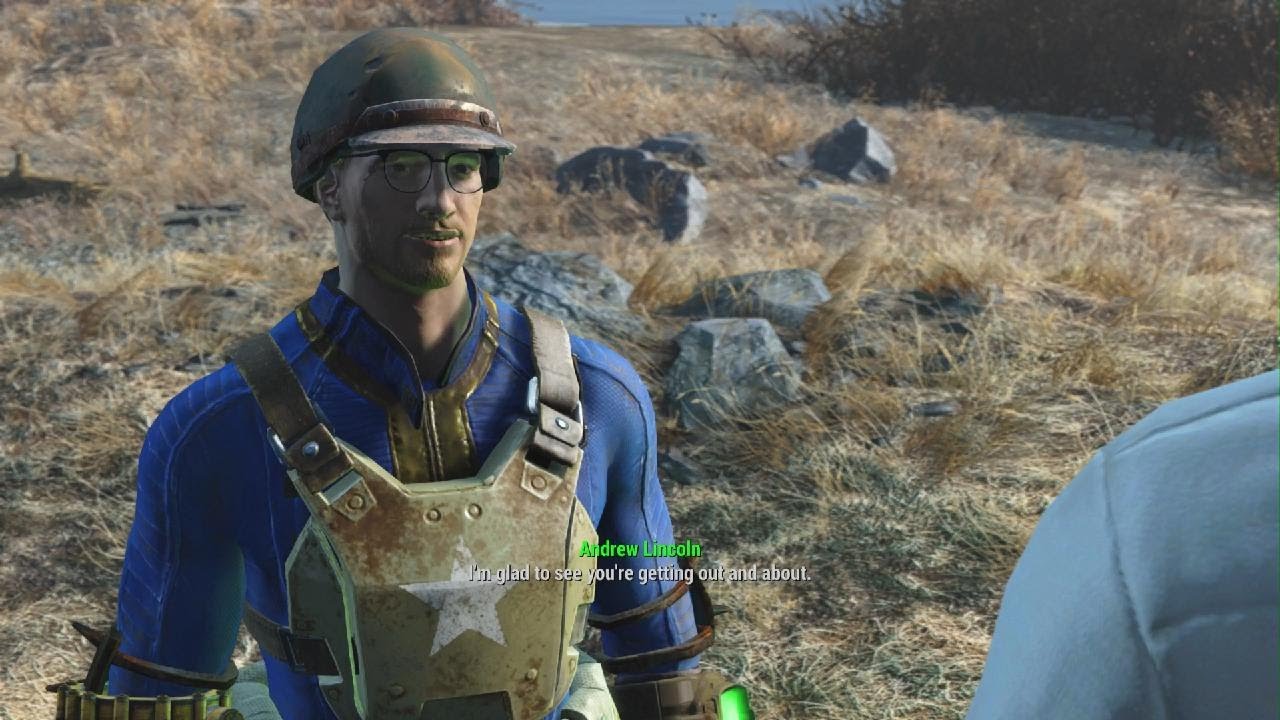 Jack Cabot random encounter in the wasteland in Fallout 4 - YouTube