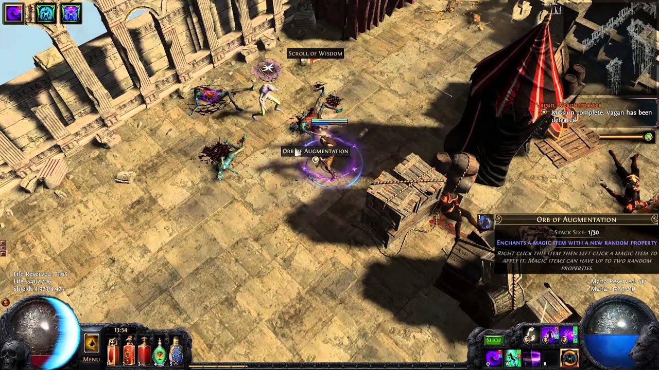 Path of Exile - Low Life Essence Drain Witch - YouTube