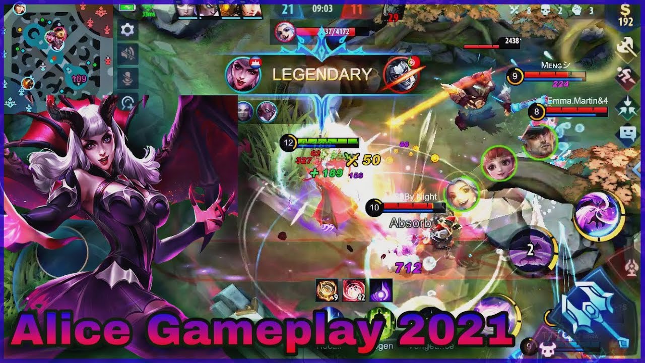 ALICE GAMEPLAY 2021 - ALICE MOBILE LEGENDS!! ALICE BEST BUILD 2021/ NEW ...