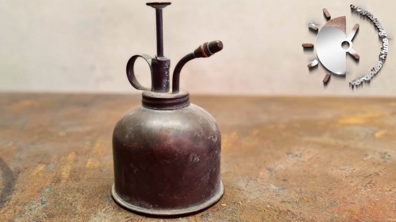 Brass Oil Can Restoration [Polished Brass] - YouTube