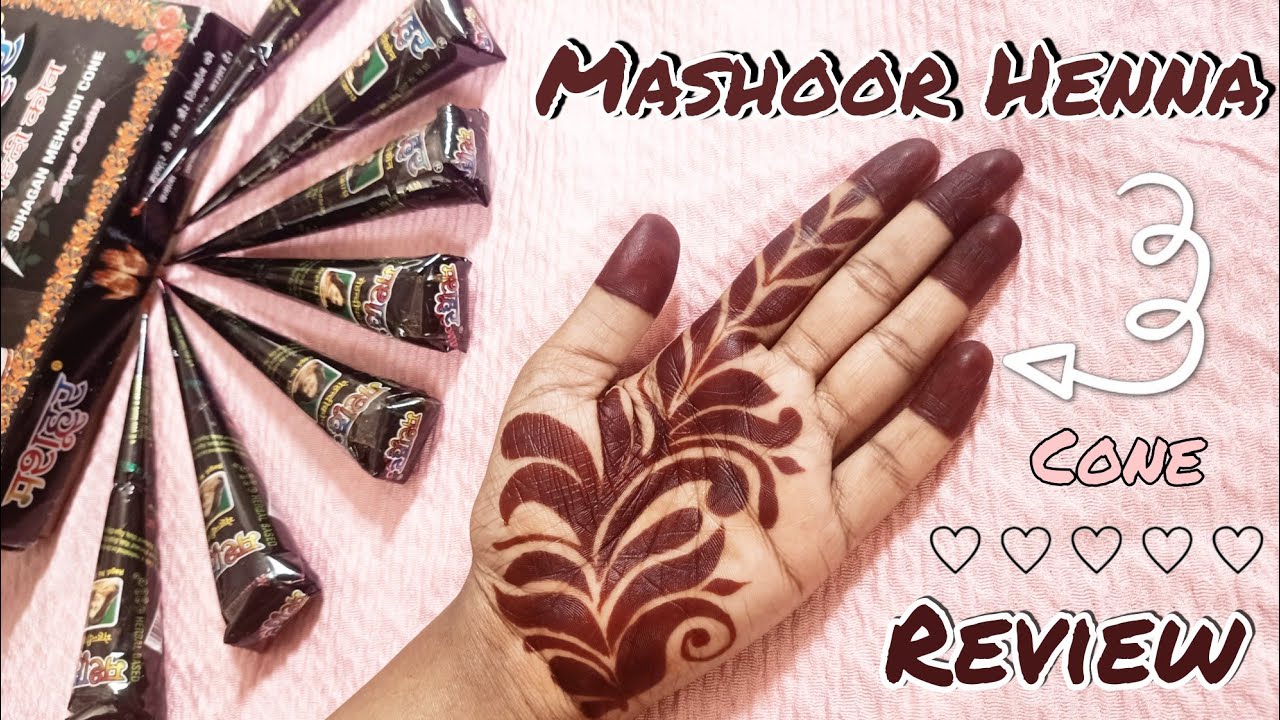 Mashoor Natural Henna Cone Review | Natural Mehndi cone @Beyouandbeauty ...