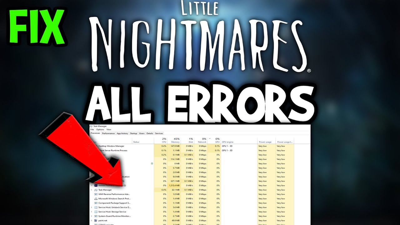 Little Nightmares – How to Fix All Errors – Complete Tutorial - YouTube
