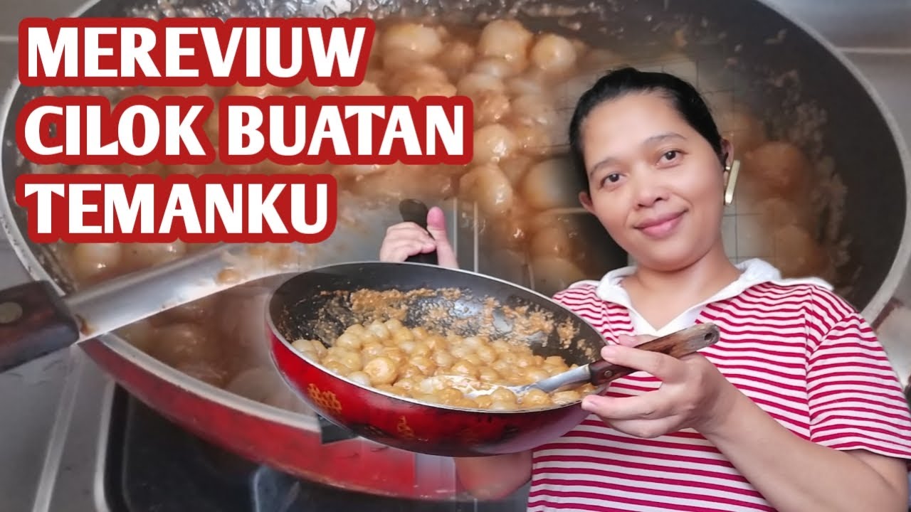 Mereview Cilok Aci Buatan Temanku - YouTube