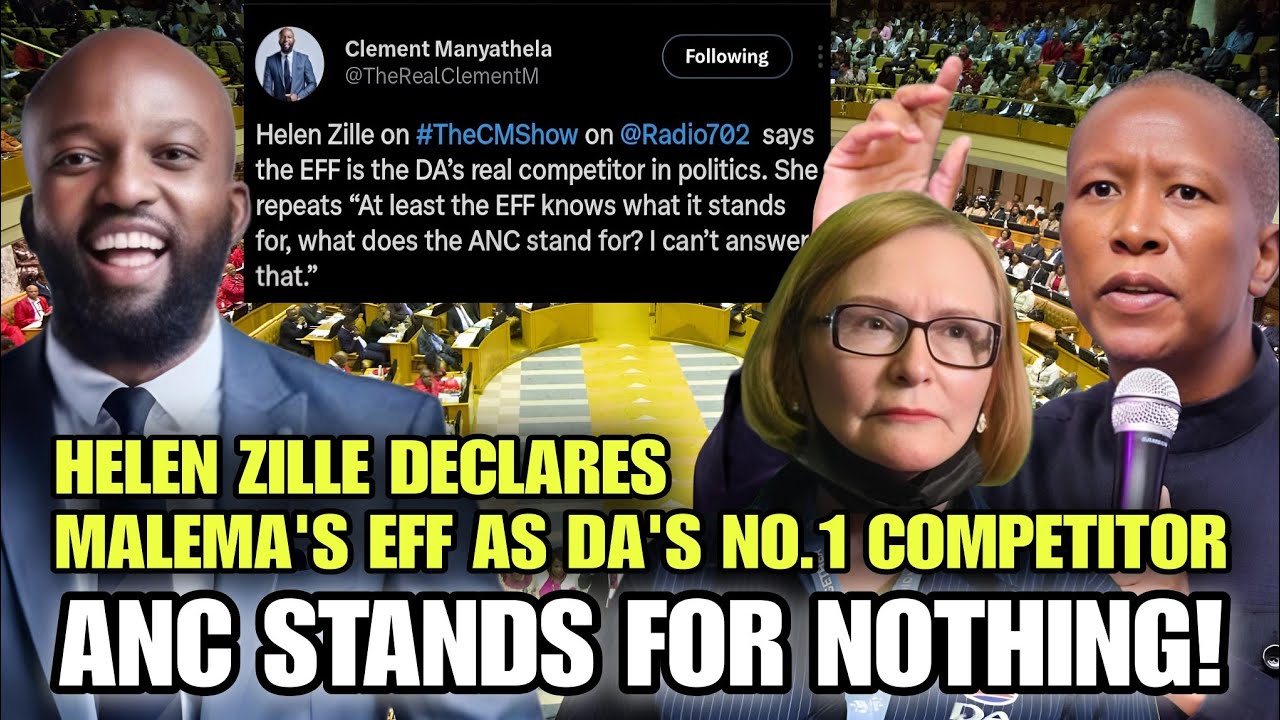 Helen Zille Declares Malema's EFF As DA's No.1 Competitor, ANC Stands ...