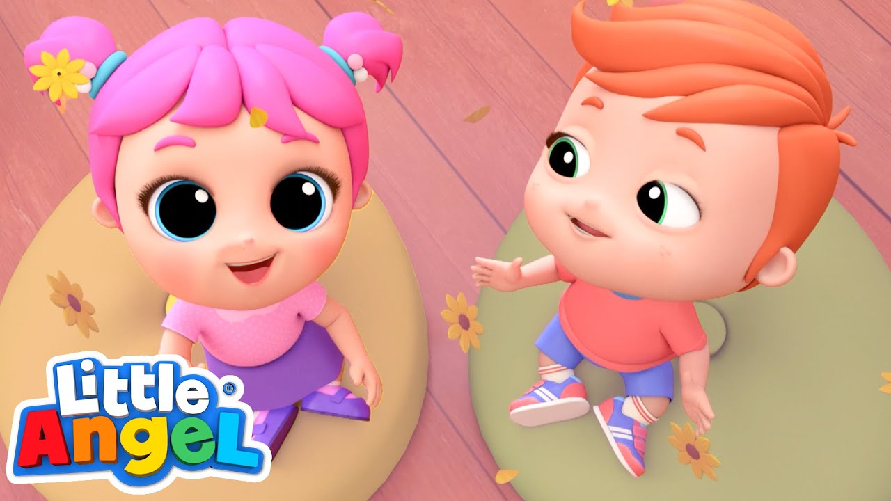 10 Little Elephants | Jill's Playtime | Little Angel Kids Songs ...