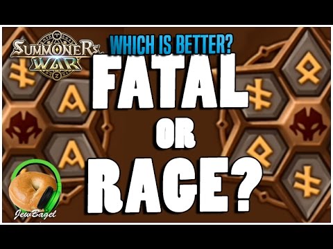 SUMMONERS WAR : Fatal Runes VS Rage Runes - Which is Better? - YouTube