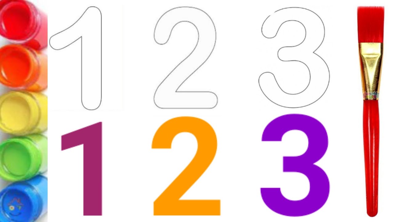 How to learn Counting Numbers | Counting 123456 | learn 123 for kids # ...