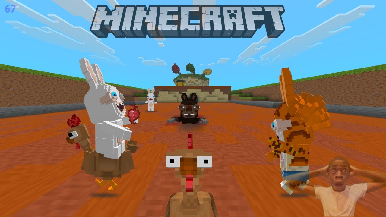 Addon rabbid for minecraft - YouTube
