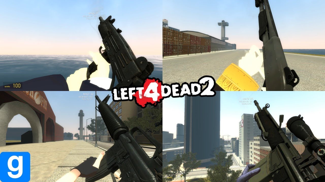 Garry's Mod : Left 4 Dead 2 All Weapons - YouTube