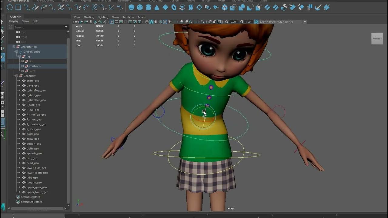 Rigging in Maya -- Controls & Constraints - YouTube