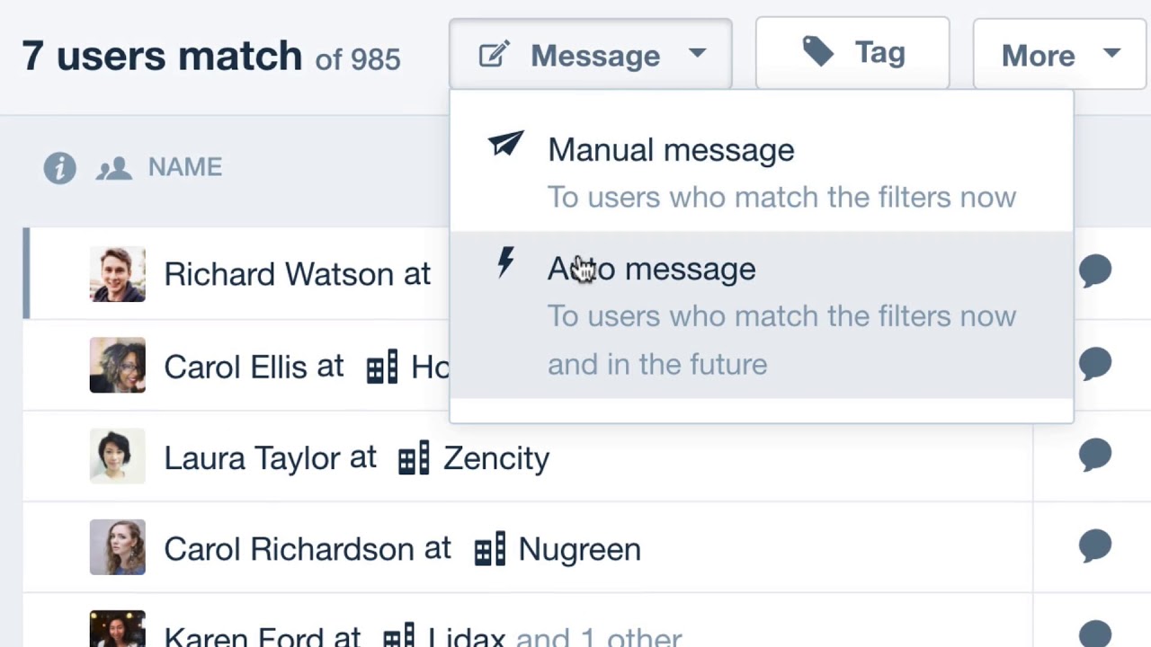 Creating a retention message in Intercom Engage - YouTube