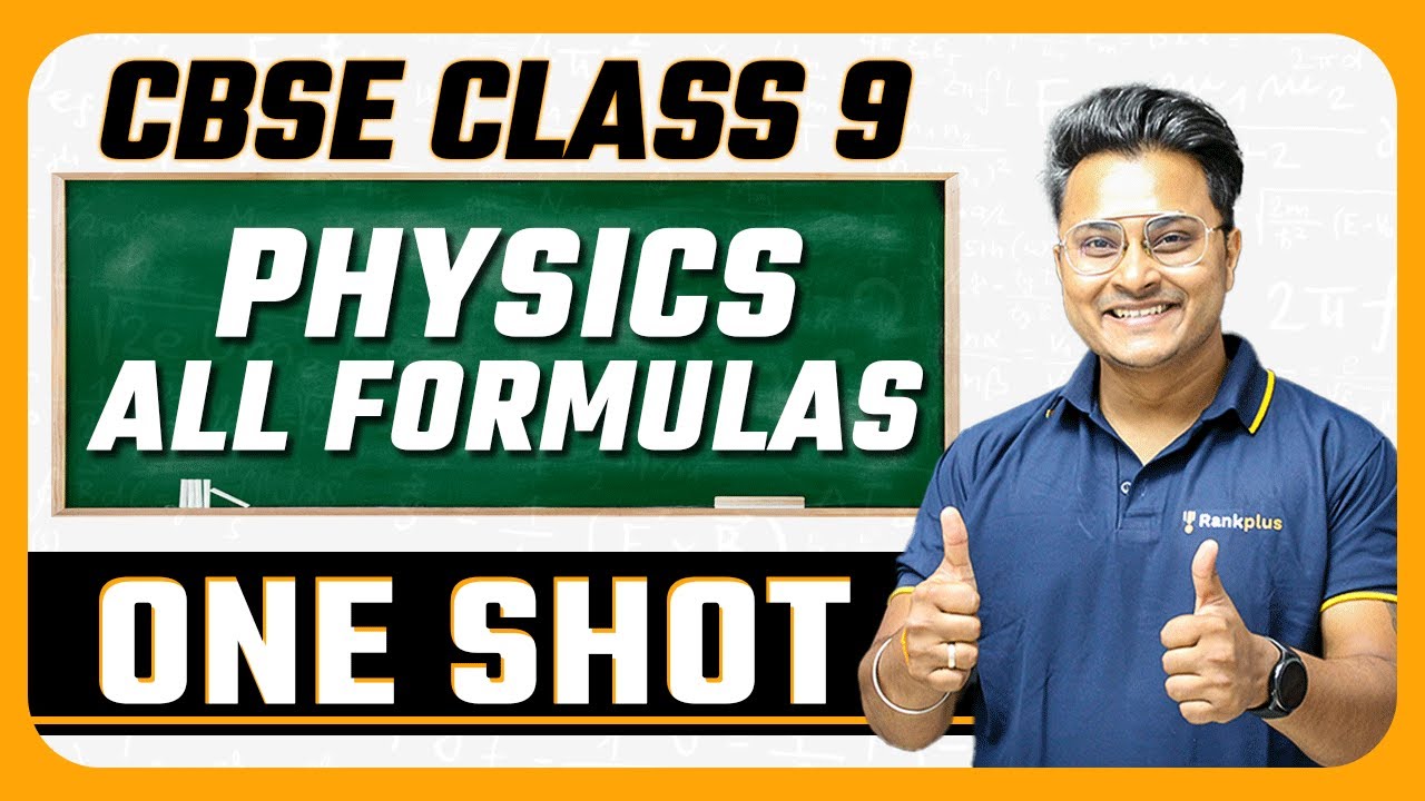 CBSE Class 9 Physics All Formulas in One Shot | Yodha Series | Abhishek ...