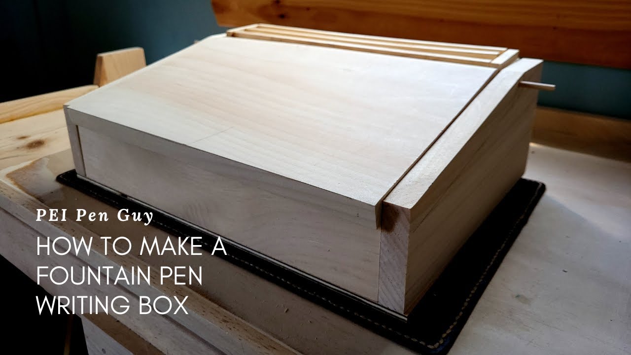 How to make a lap desk for fountain pens. - YouTube