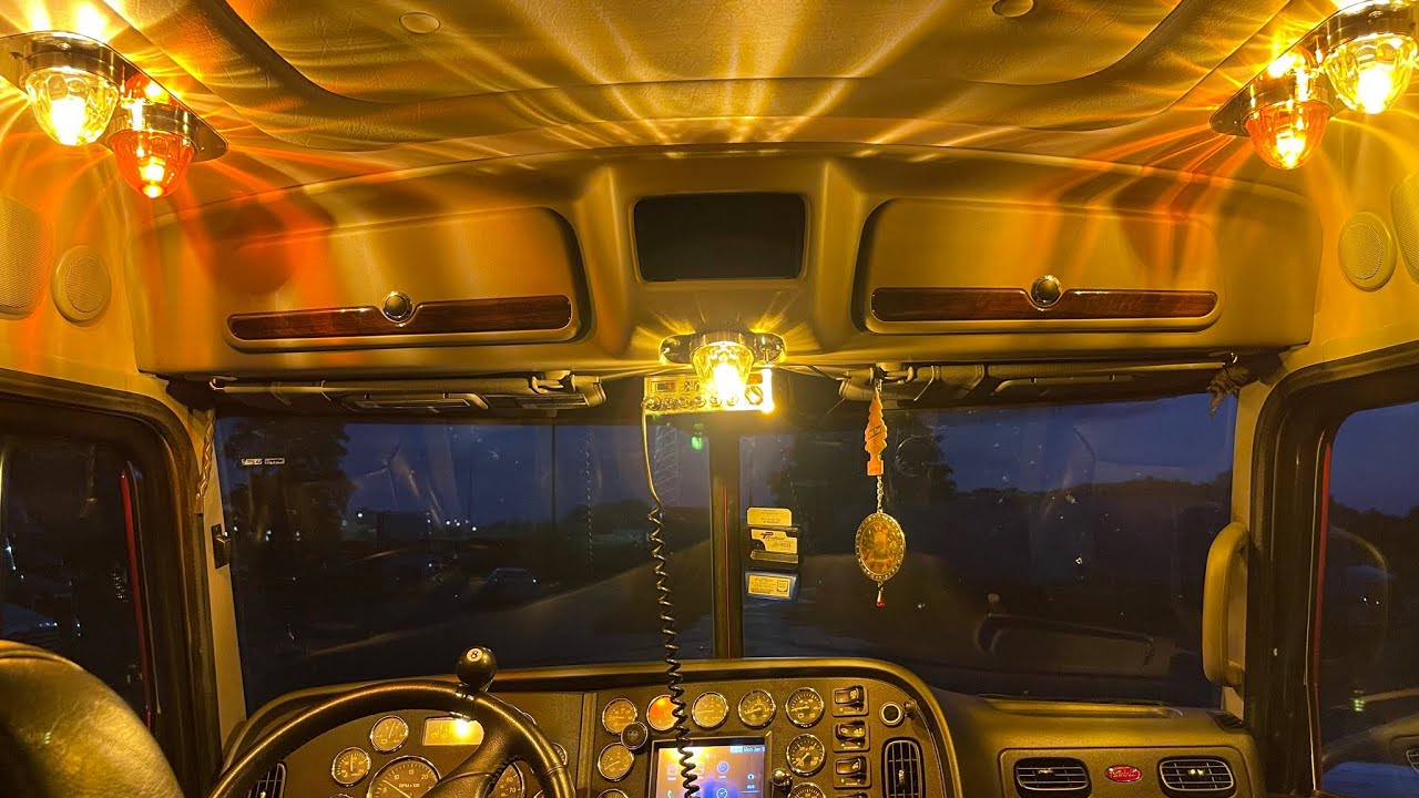 Installing Custom Cab Lights in Pete 389 in Punjabi - YouTube