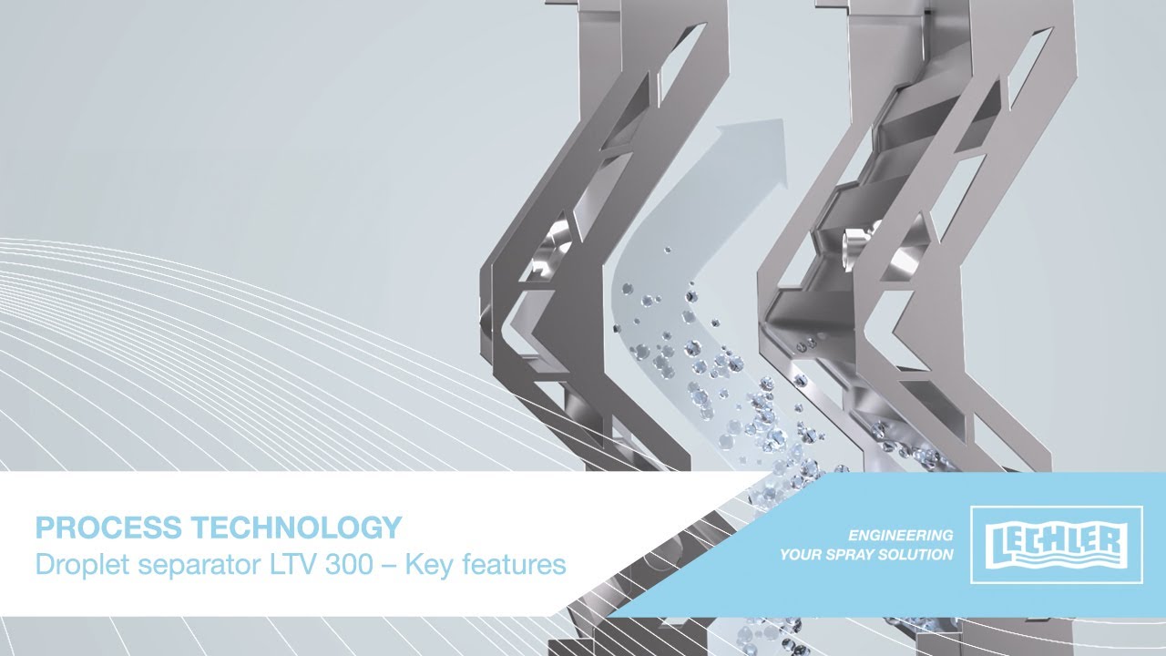 Lechler droplet separator LTV 300 - YouTube