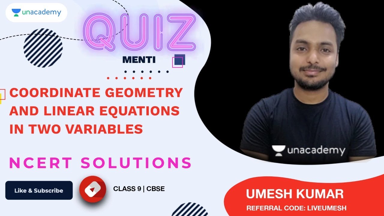 Coordinate Geometry and Linear Equations in Two Variables | Menti Quiz ...