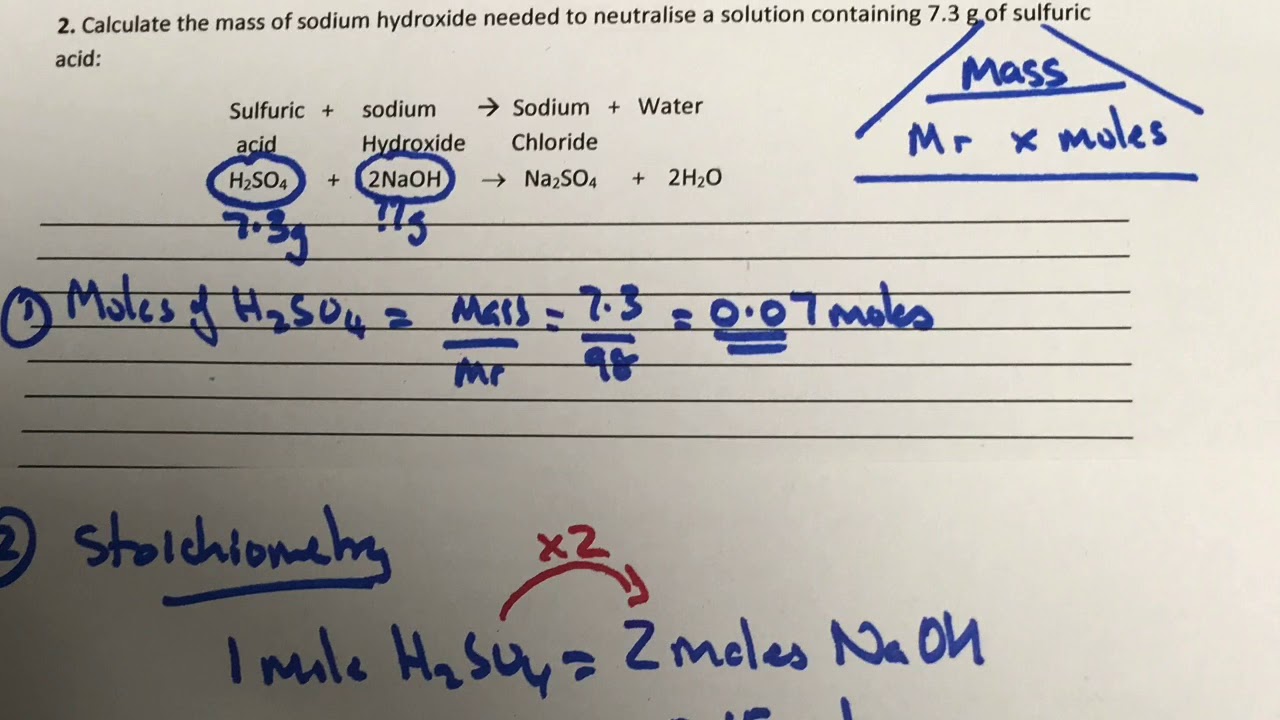 1.48 Calculating reacting mass No3 - YouTube