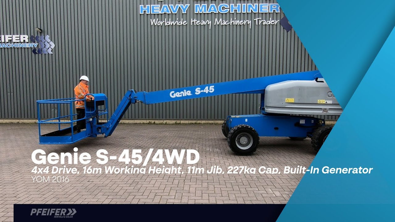 Genie S 45/4WD 2016 - YouTube