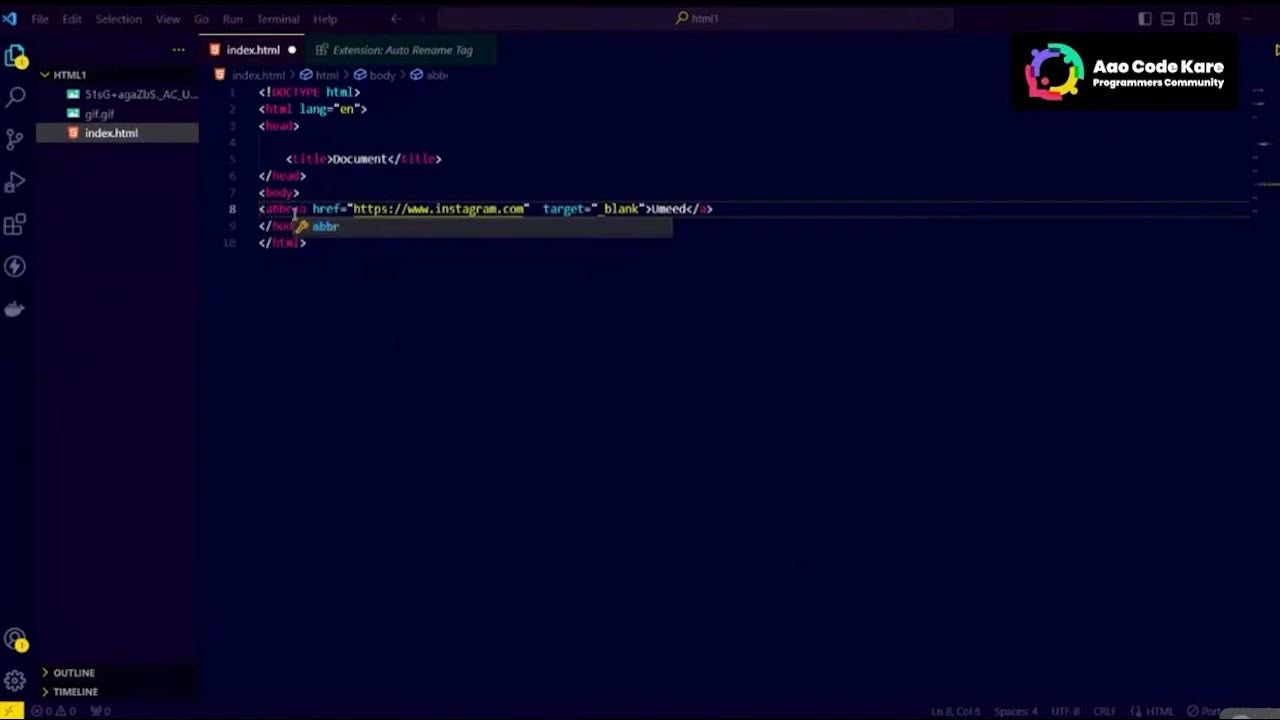 Html Abbreviation Tag Abbr Youtube