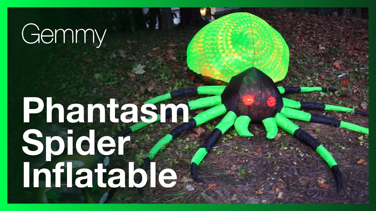 Gemmy Phantasm Airblown Spider Inflatable Halloween Yard Decoration ...