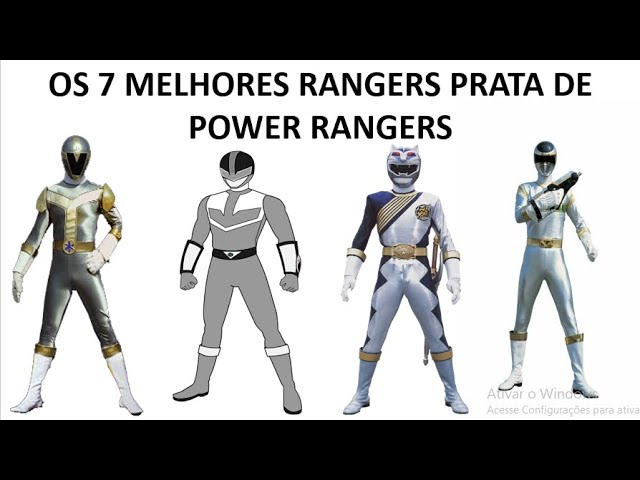 Todos Os Power Rangers Prata Power Rangers Brasil Steel é O Ranger