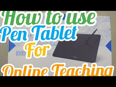 best pen tablet for online teaching- how to use - YouTube