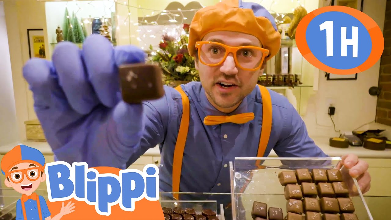 Blippi's Chocolate Surprise | Blippi Painting for Kids | Moonbug Kids ...