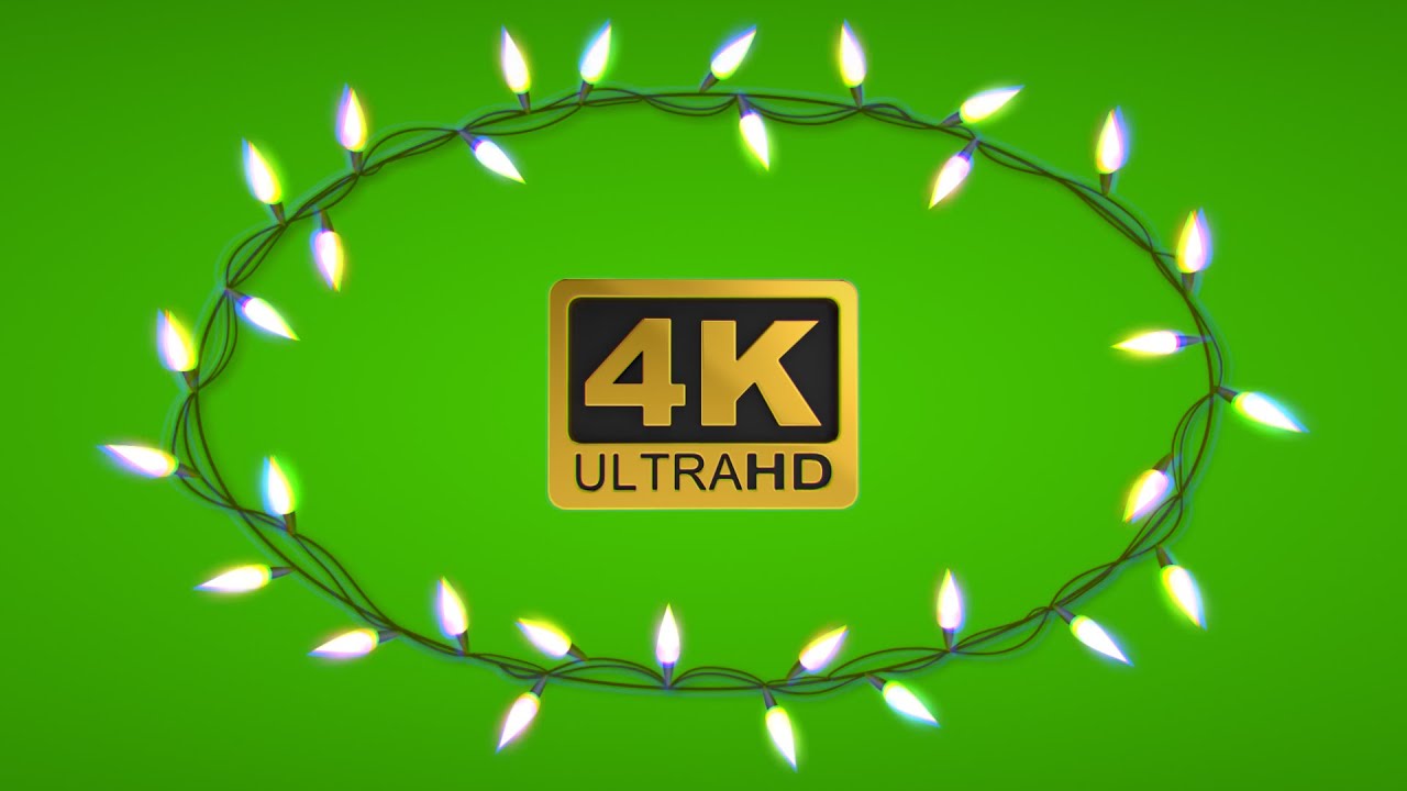 Christmas Lights Chroma Key Animation - YouTube