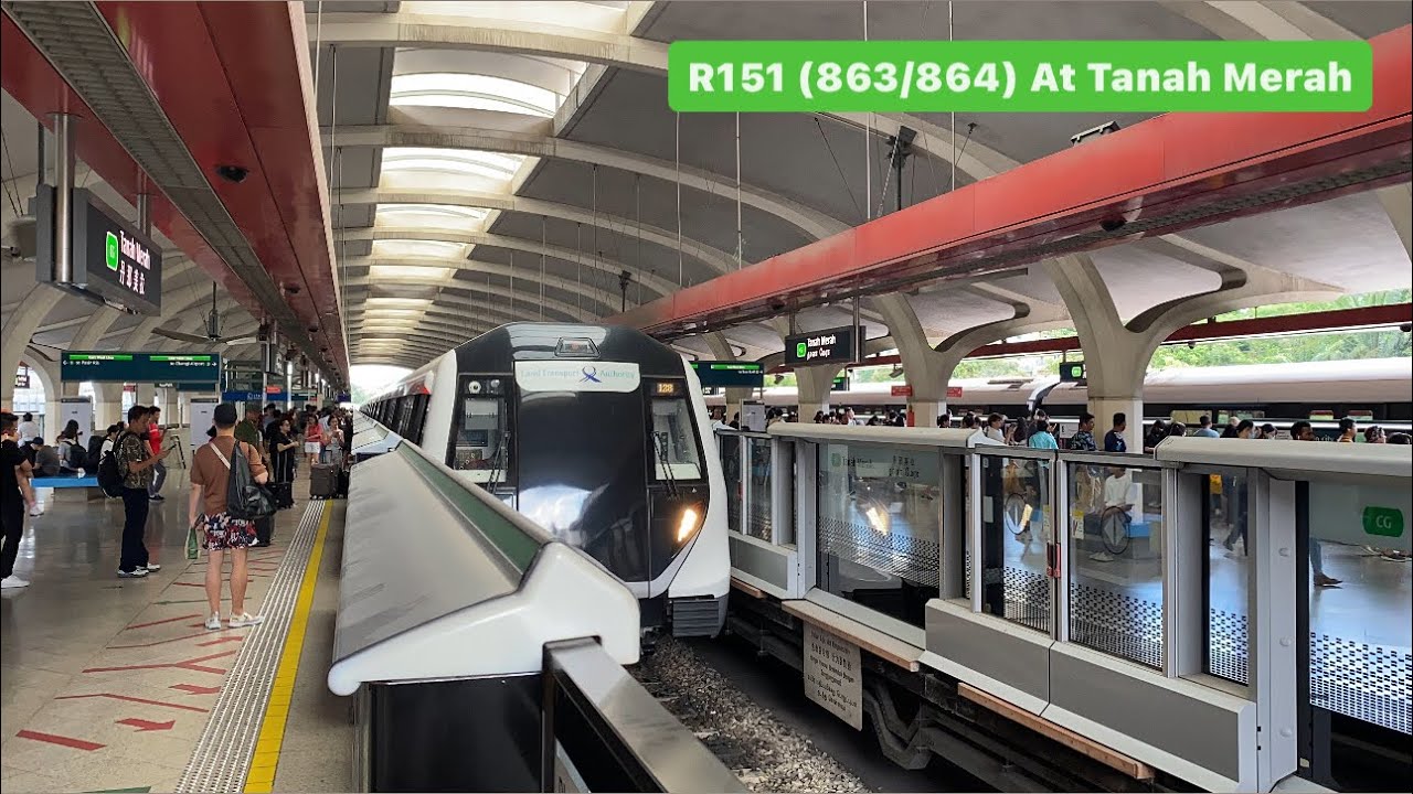 [VIA Middle Platform][SMRT] R151 (863/864) at Tanah Merah - YouTube