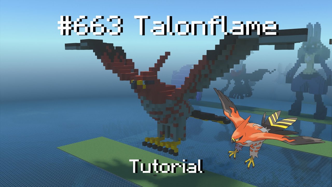 How to build a Pokémon Talonflame statue in Minecraft (Tutorial) - YouTube