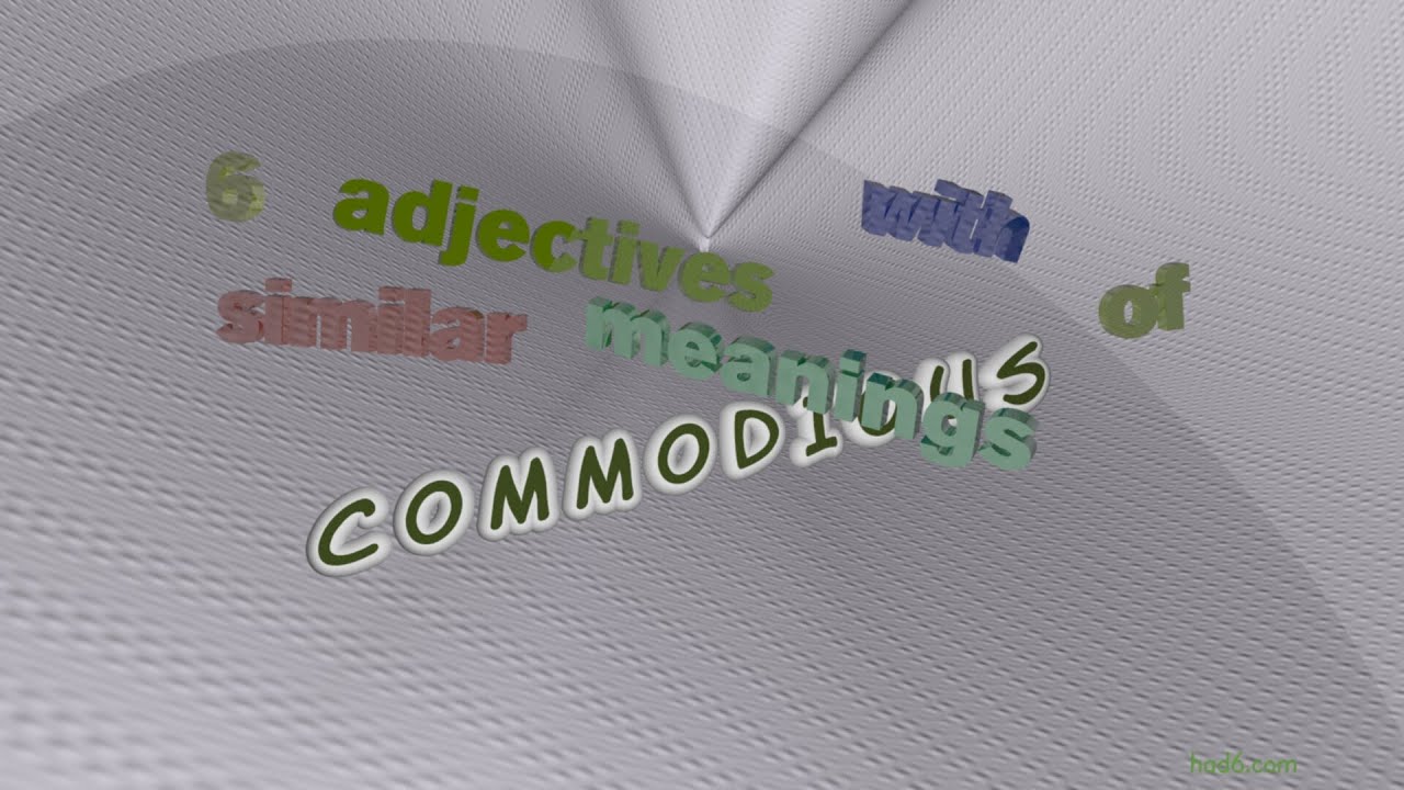 commodious - 7 adjectives meaning commodious (sentence examples) - YouTube