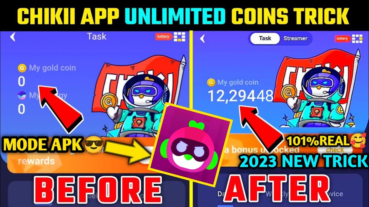 CHIKII MODE APK 2023|CHIKII APP COINS TRICK|CHIKII COINS HACK|CHIKII ...