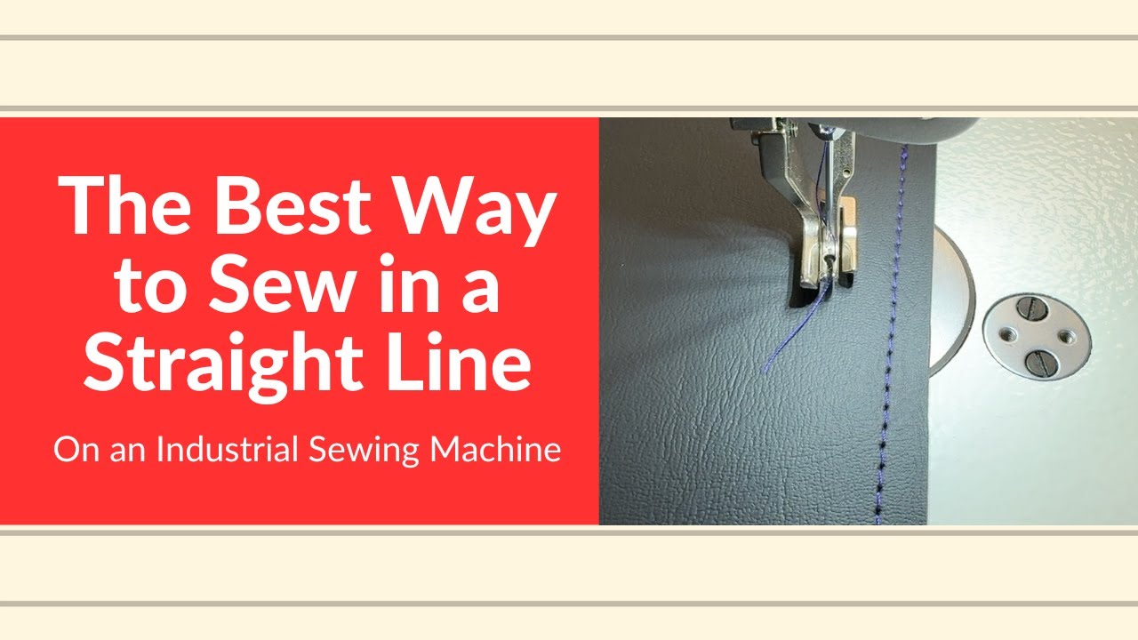 The best way to sew in a straight line - an easy way without a magnetic ...