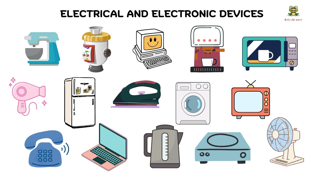 Learn names and uses of gadgets and devices at home in English for kids ...