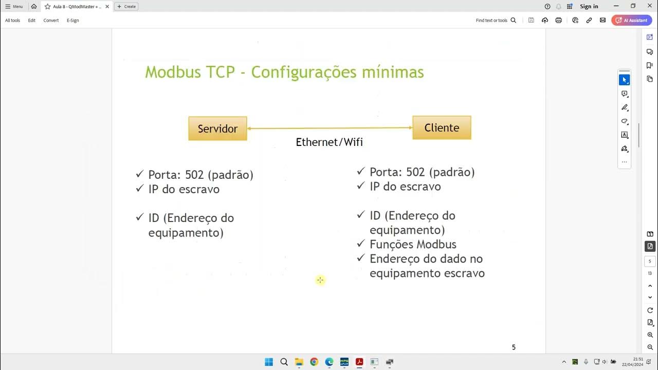 Praticando Modbus TCP com QModMaster e PLC300 - YouTube