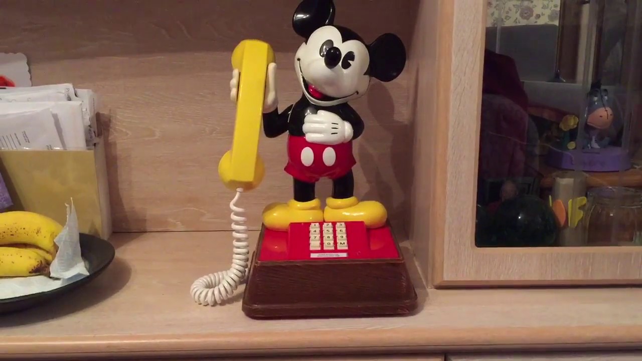 1983 R86 BT Special Range Mickey Mouse Push Button Telephone - YouTube