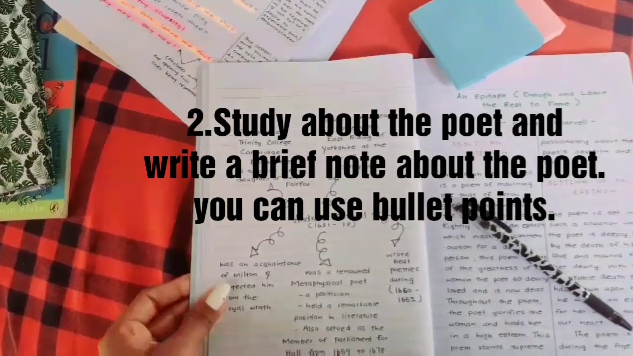 How I study poems for English Literature ! + study tips #literature # ...