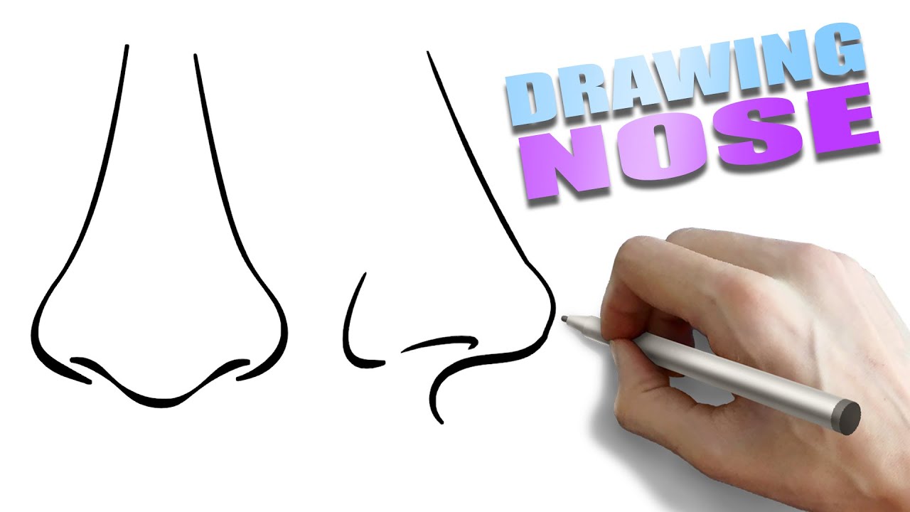 How to Draw Nose in Line - YouTube