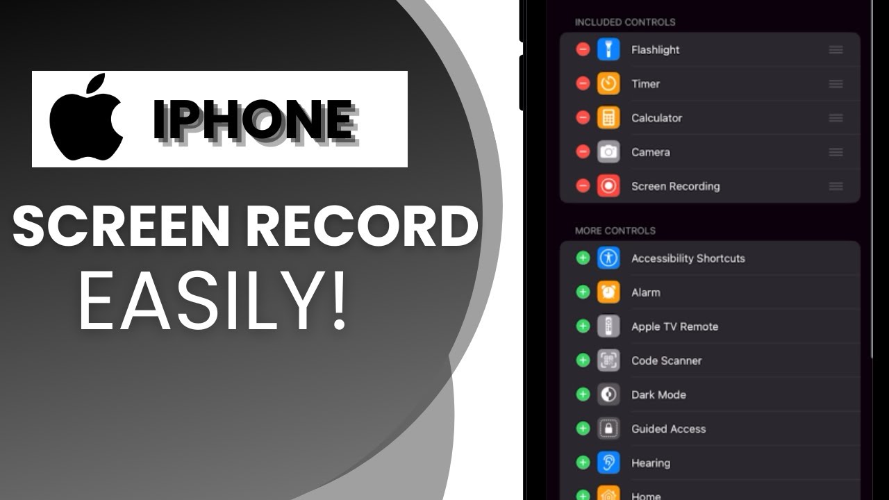 How To Screen Record On Your IPhone (Easiest Steps) - YouTube