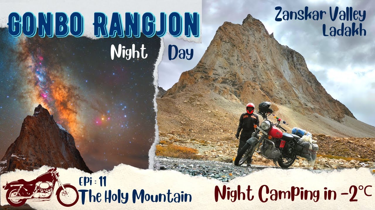 Camping at Gonbo Rangjon in -2℃ | The Holy Mountain of Zanskar ...