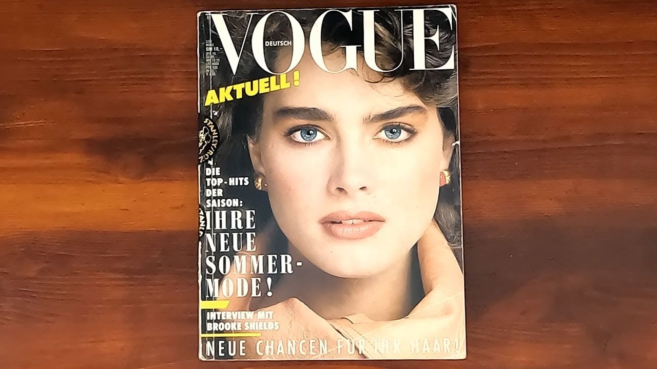 1984 March ASMR Magazine Flip Through: German Vogue w Brooke Shields ...