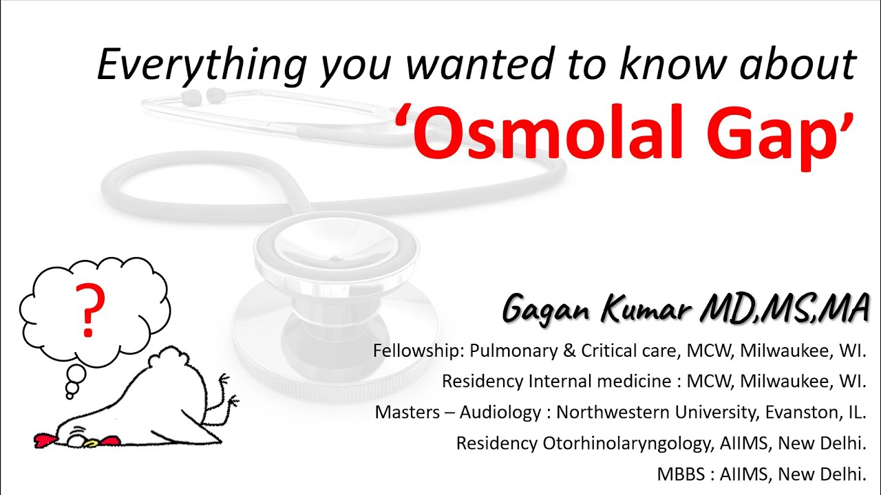 How to interpret OSMOLAL GAP? - YouTube