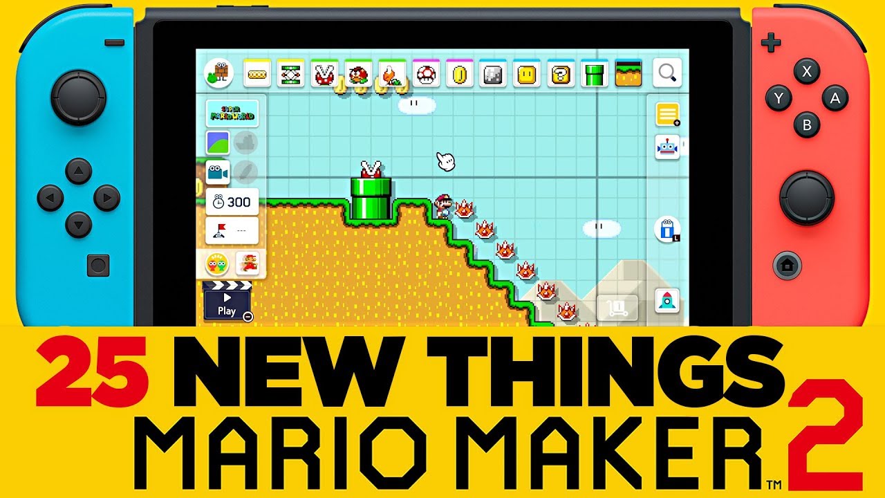 25 New Things in Super Mario Maker 2 - New Features & Analysis - YouTube