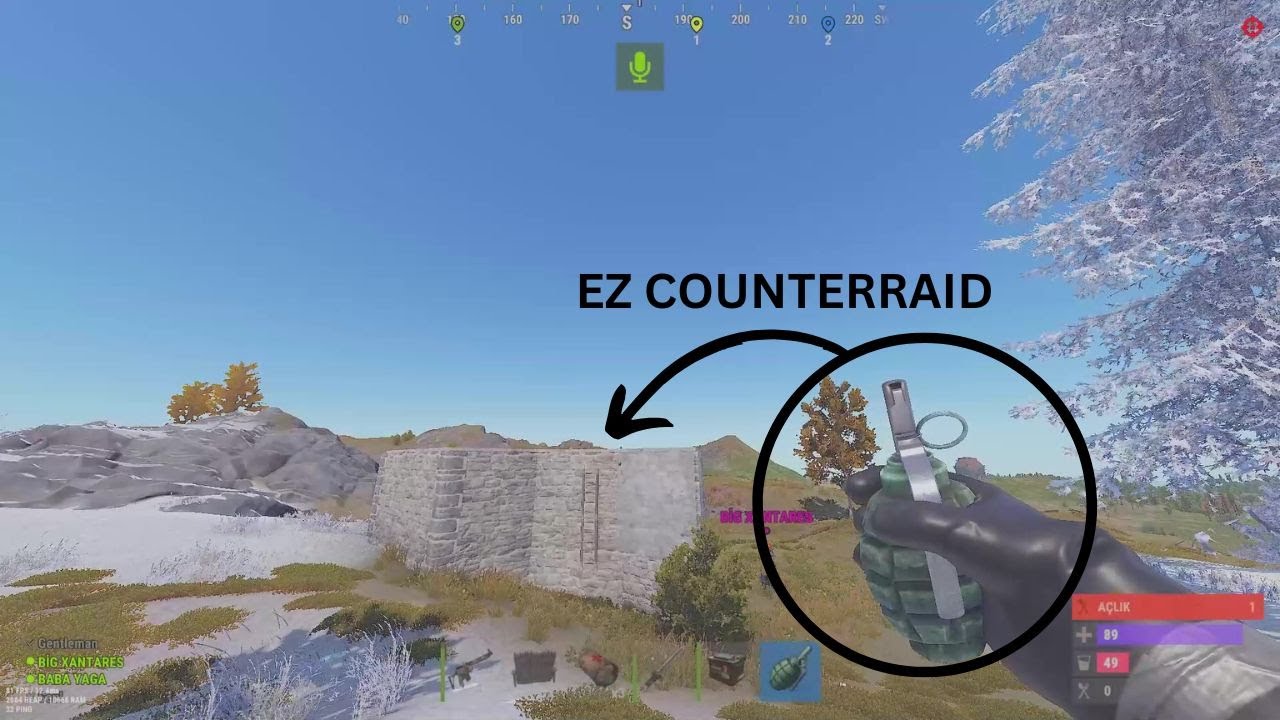 Rust Counter Raid with F1 Grenade | 1x Server - YouTube
