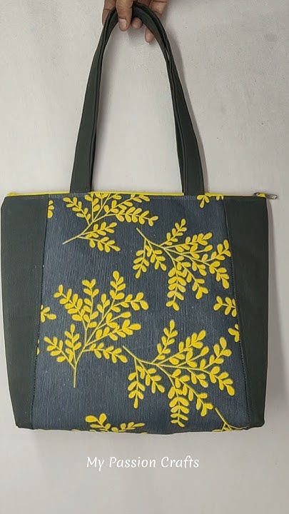 DIY Bag making | How to make purse from cloth | Tote Bag Sewing ...