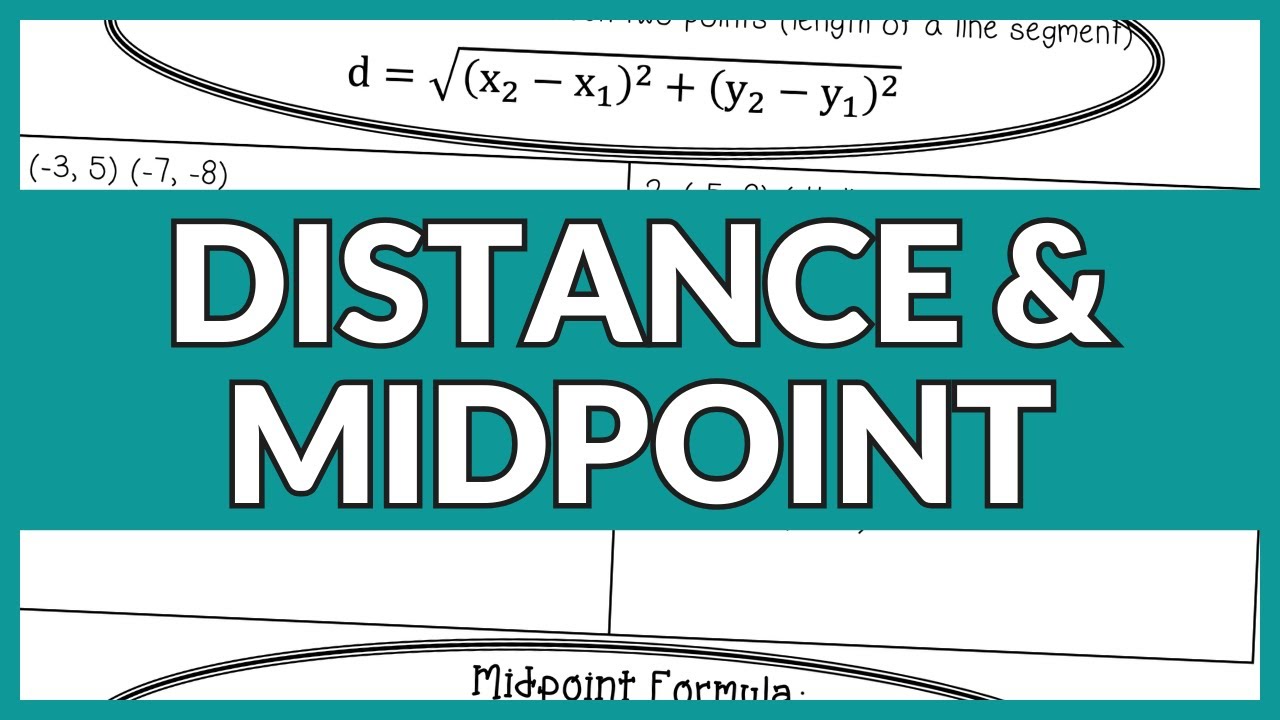 Distance and Midpoint Formula Review for High School Geometry - YouTube