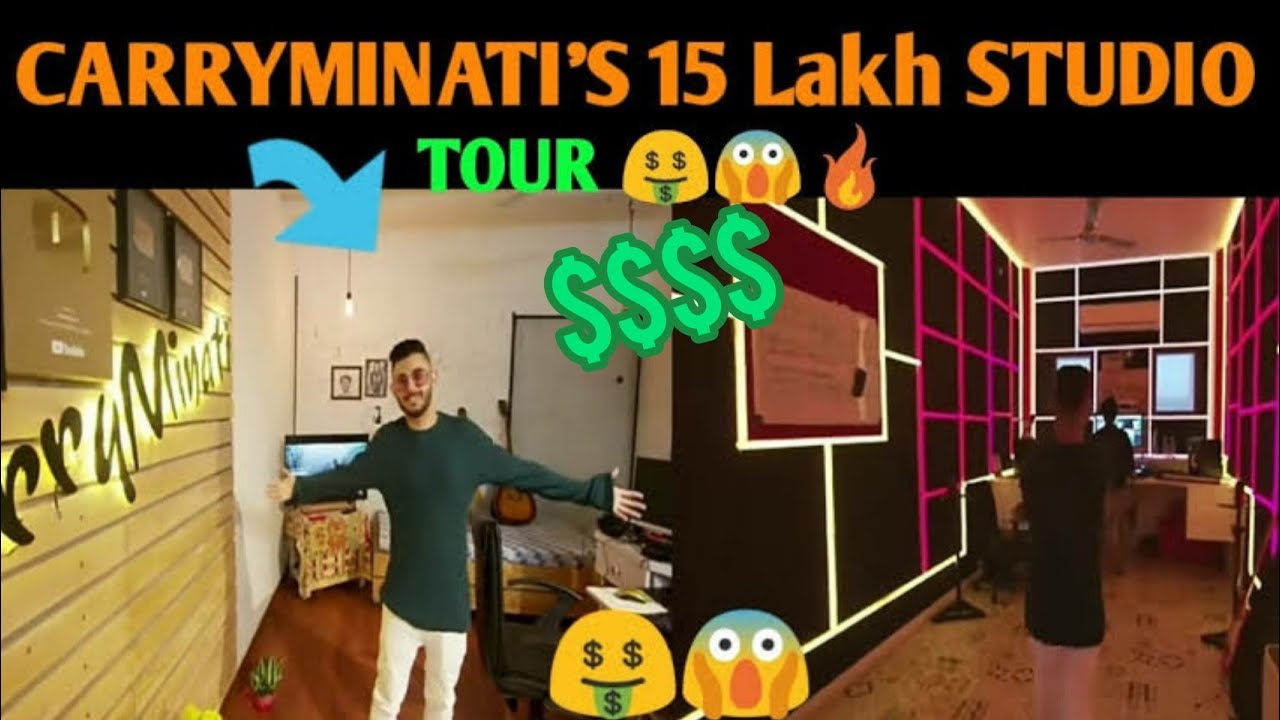 CarryMinati Studio Tour|Net Worth|Carryminati House|New Video - YouTube